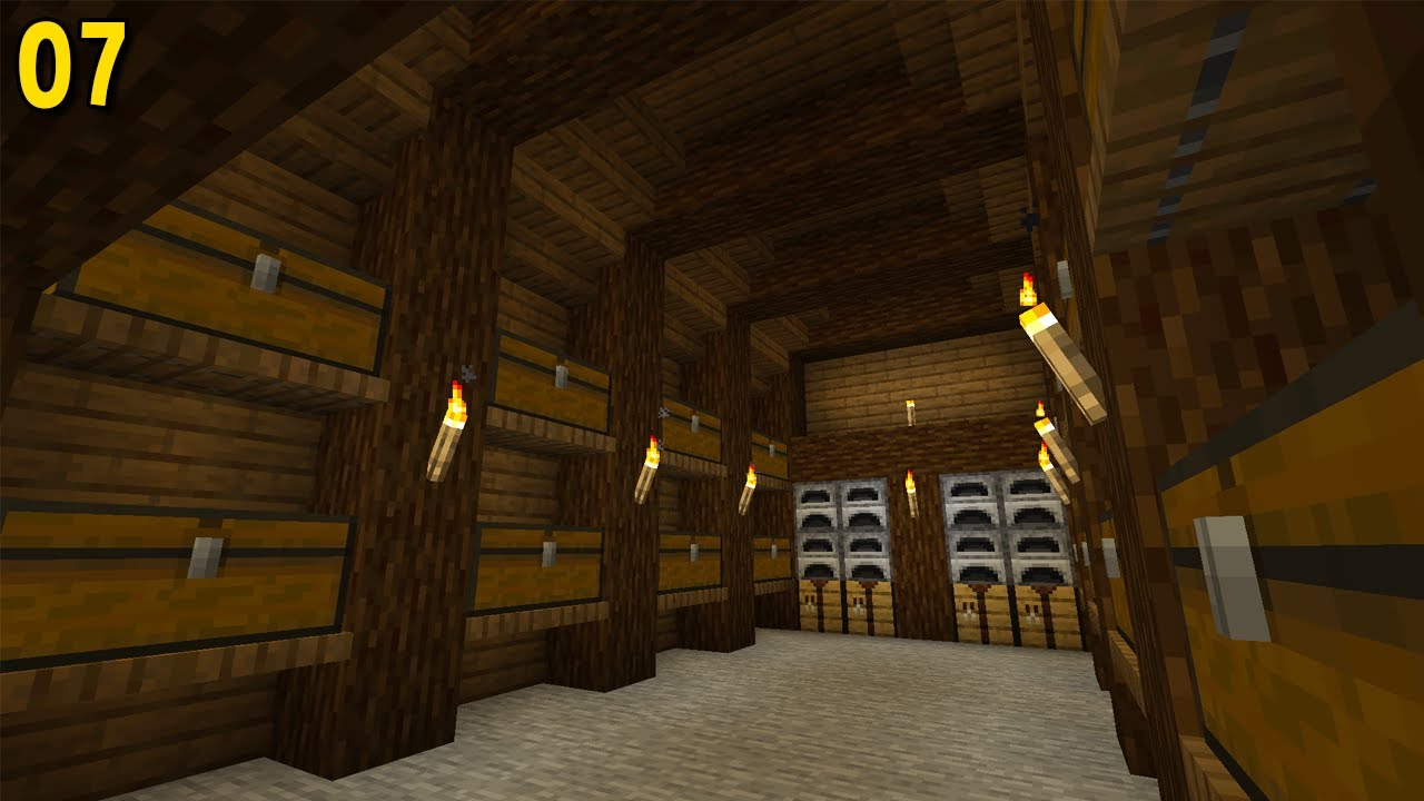 Minecraft Solo Survival! - Ep 7 - EPIC STORAGE ROOM! (Minecraft 1.15 ...