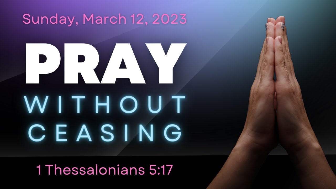 "Pray Without Ceasing" - Brad Crumrine - YouTube