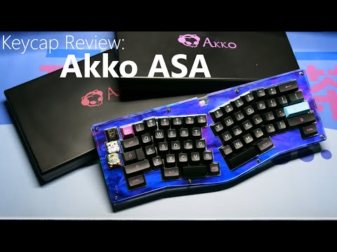 High Quality Keycap Set for $60? Akko ASA Profile PBT Doubleshot Keycap Review
