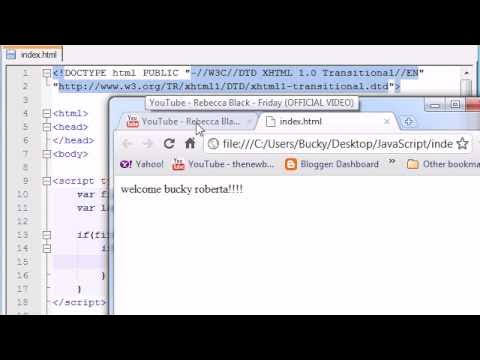 Beginner JavaScript Tutorial - 16 - Nesting and Fridays! - YouTube