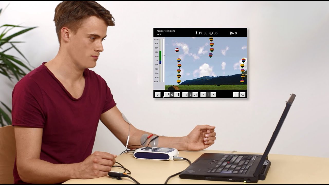 Biofeedback training STIWELL med4 - YouTube