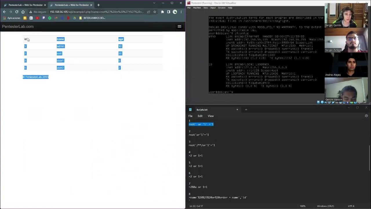 WEB FOR PENTESTER LAB2_PARTE2 XSS+SQL INJECTIONS - YouTube