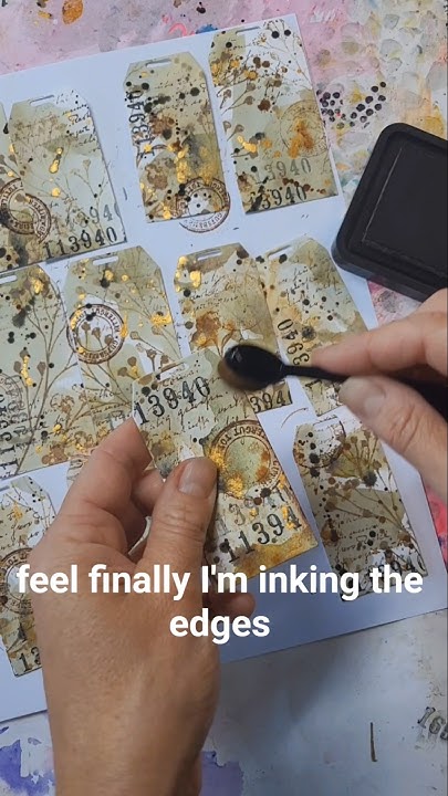 Let's make some quick Vintage Ephemera Tags for your Journals #junkjournaling #artjournaling ...