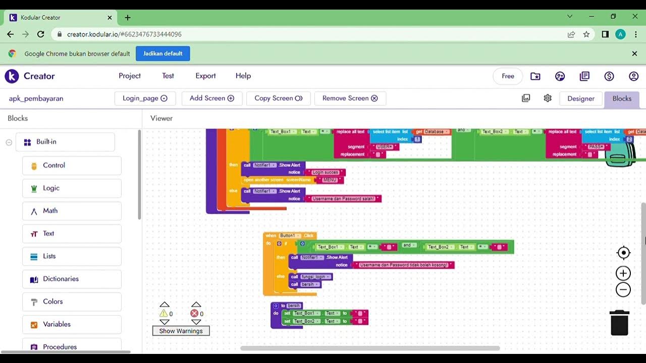 Aplikasi informasi pembayaran dari kodular. - YouTube