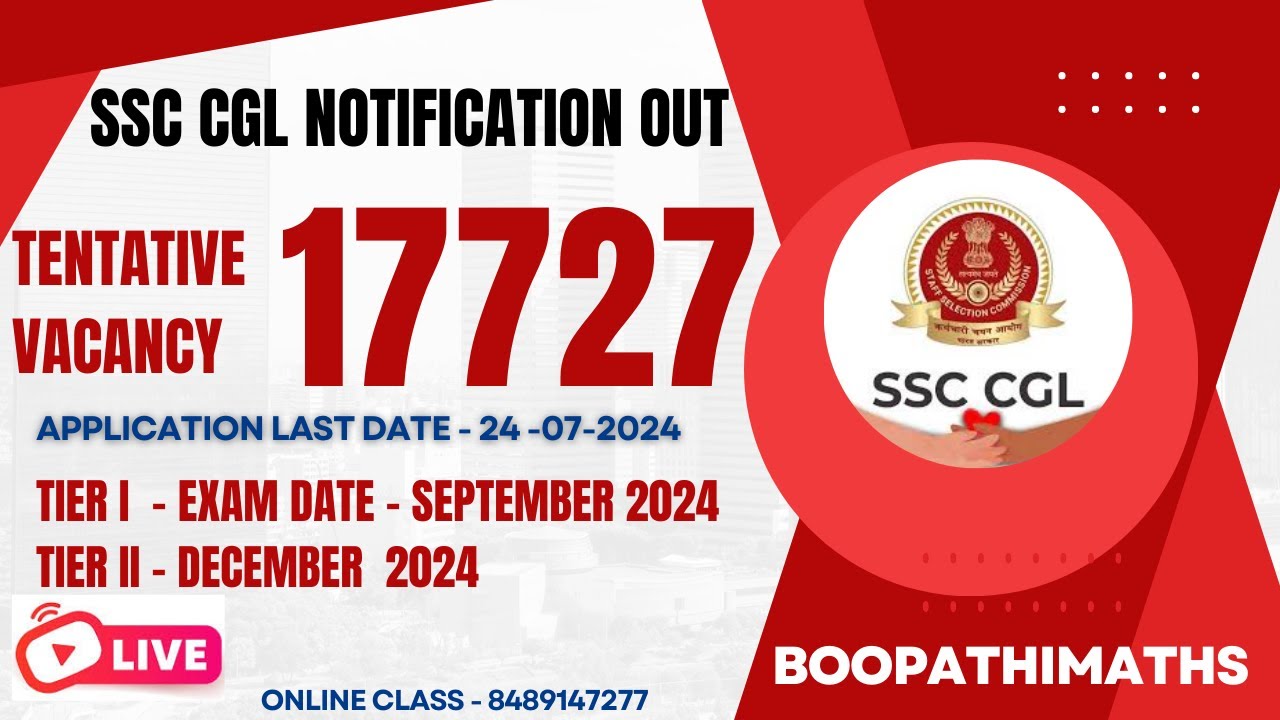 SSC CGL NOTIFICATION OUT VACANCY AGE LIMIT SSC CGL 2024 TAMIL ssc-cgl-notification-out-vacancy-age-limit-ssc-cgl-2024-tamil