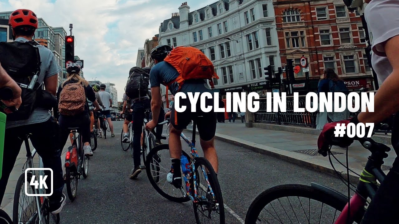 Cycling in London 4K - Cycle Superhighways 6 & 3 during rush hour - YouTube