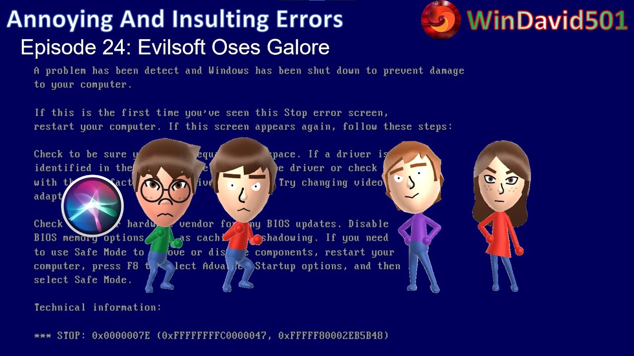 Evilsoft OSes Galore | Annoying And Insulting Errors (Episode 24) - YouTube