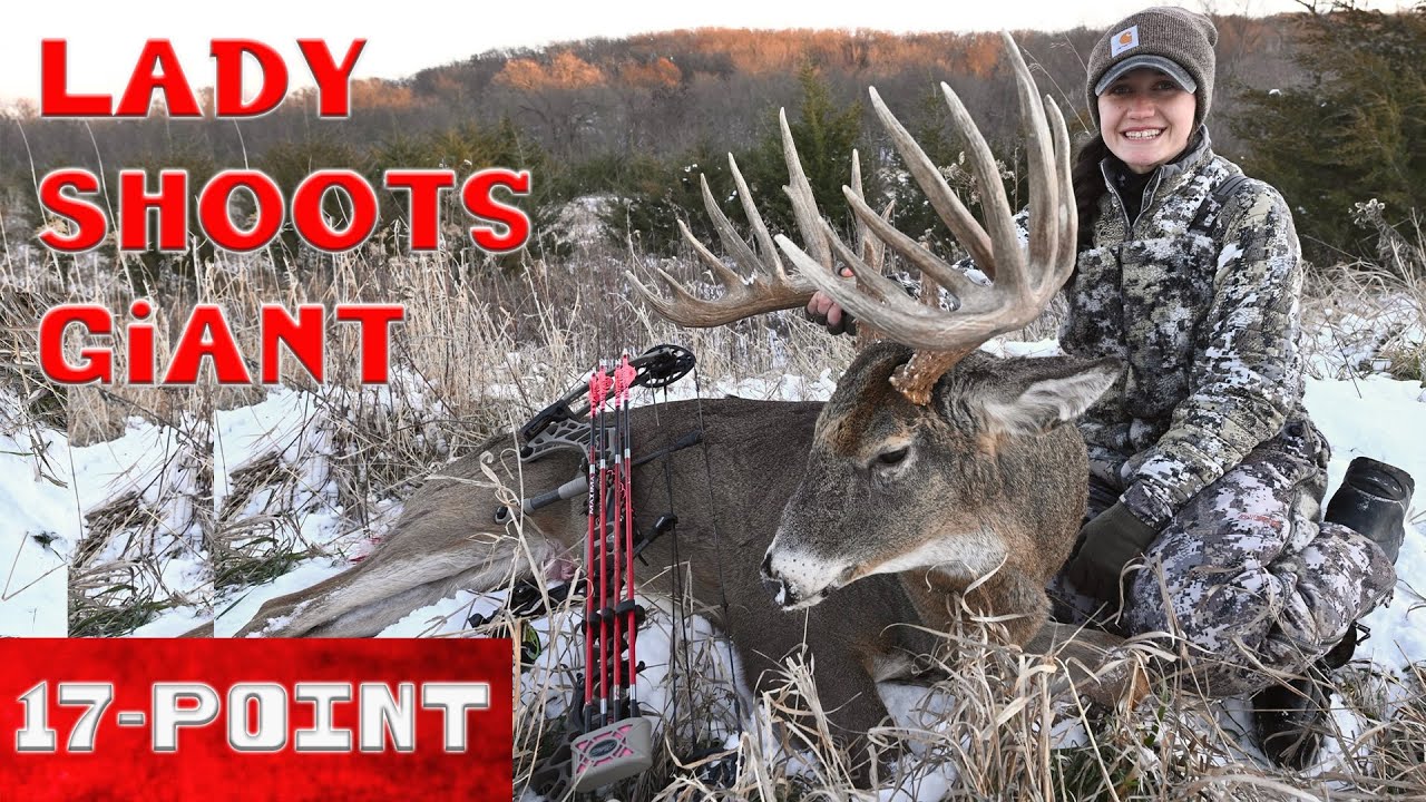 Female Bowhunter Shoots Giant Non-Typical! - YouTube