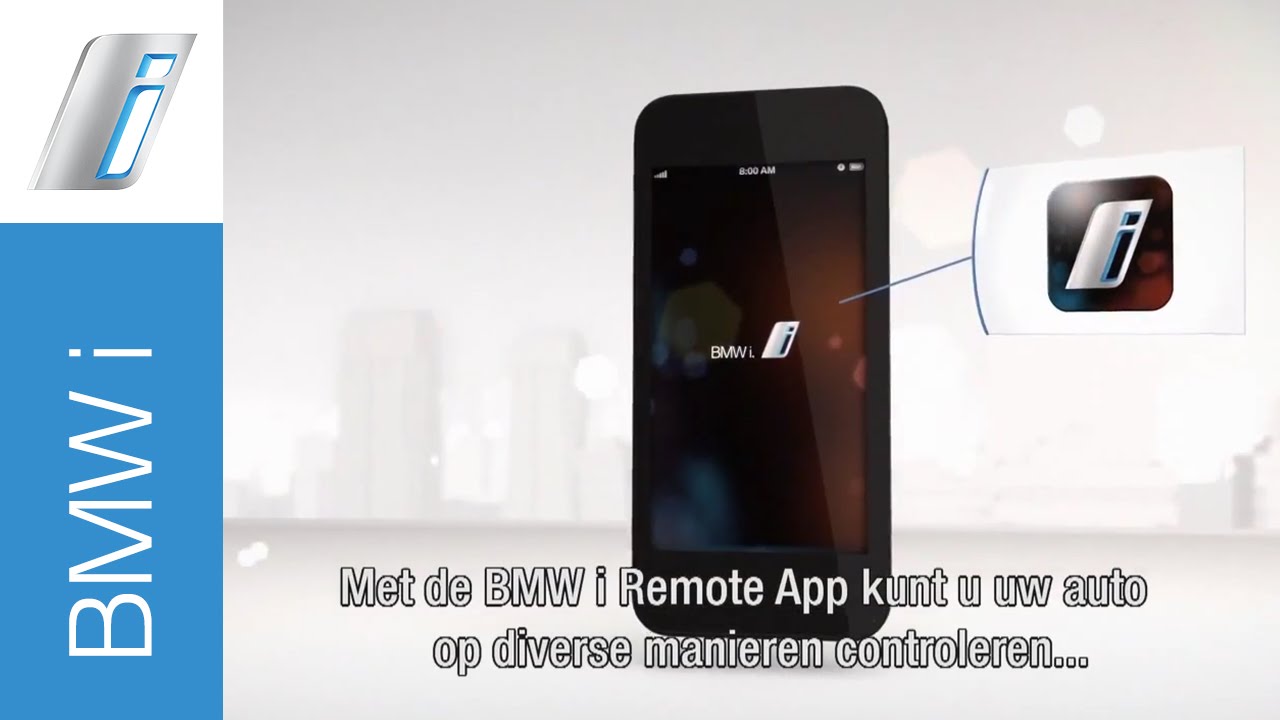 BMW i | BMW i Remote App. (BMW.nl/i) - YouTube