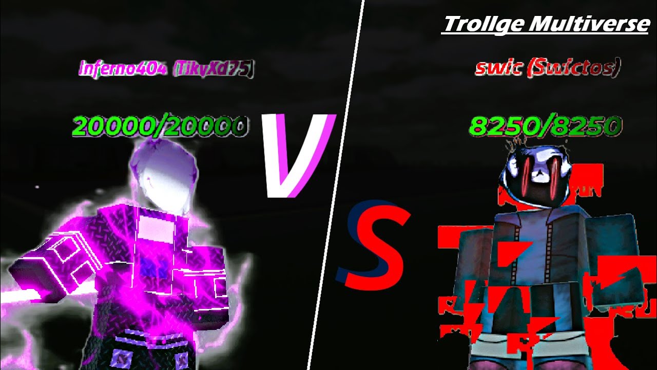 Ultra Booster VS VHS Sans | Trollge Multiverse (Roblox) - YouTube