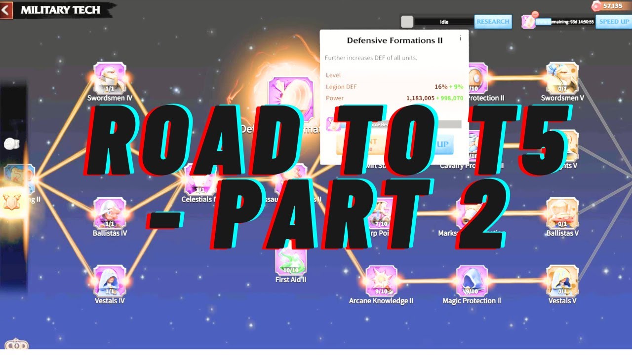 Road to T5 Part 2 - Econ Tree & War Tech in Call of Dragons - YouTube