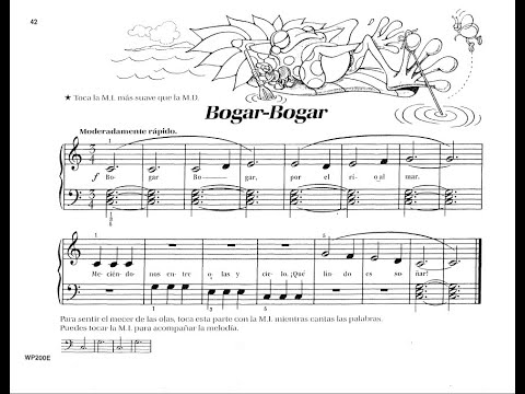 BOGA BOGAR | Piano Elemental Método Bastien | Pagina 42 - YouTube
