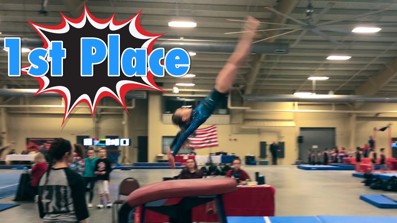 First Place Level 5 Front Handspring Vault - YouTube