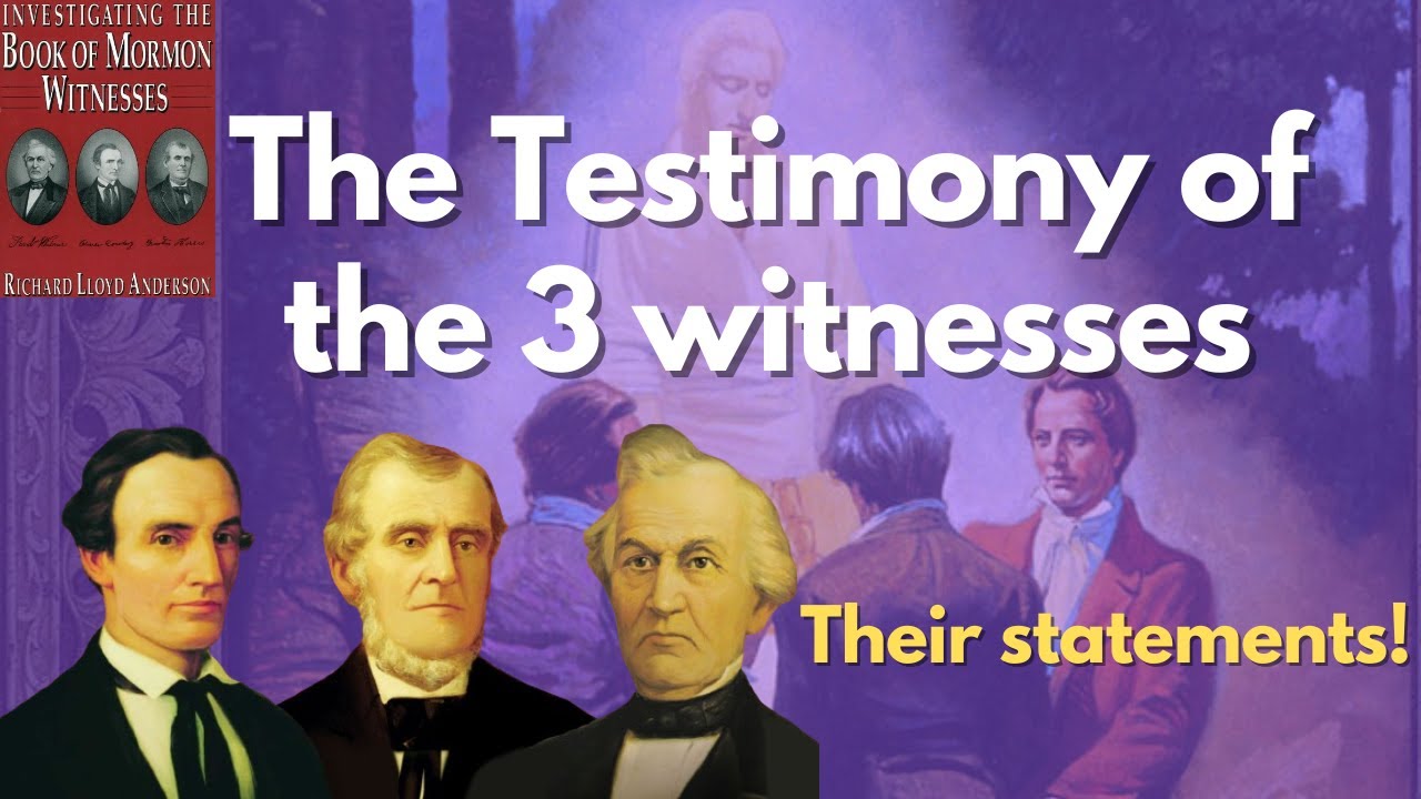 The testimony of the 3 witnesses of the gold plates - YouTube