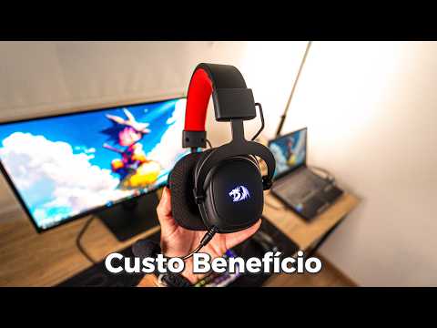 Headset barato Custo Benefício sem FIO pra comprar no Brasil !!! Redragon Zeus Pro