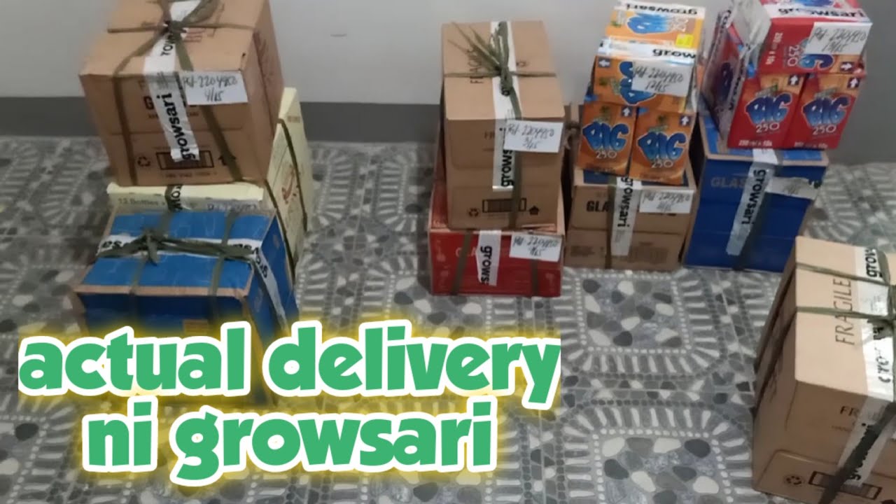 ACTUAL DELIVERY NI GROWSARI | WORTH 14K PLUS HALOS PURO ALAK - YouTube