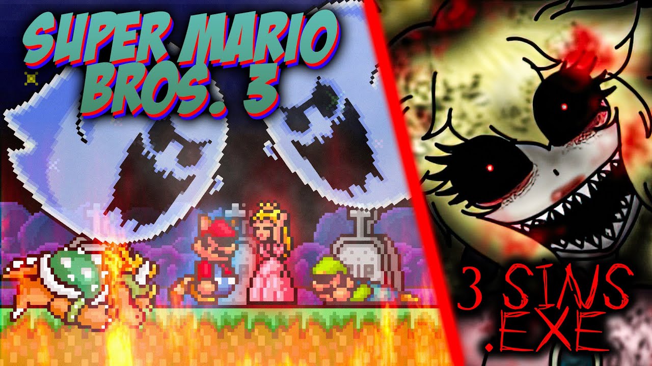 3_SINS (Three.EXE Mario Bros. 3 Horror Remake) ~ Full Playthrough ...