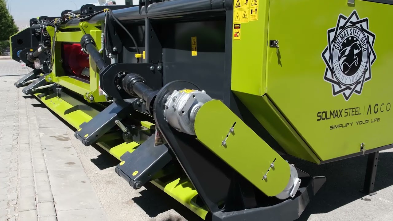 Solmax Steel Agco Row-Independent Sunflower Head - YouTube