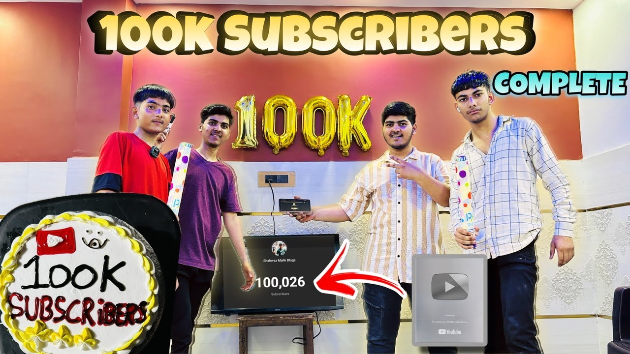 100k Subscribers Complete 🎉🥳🎉 Biggest Achievement 🥹 - YouTube