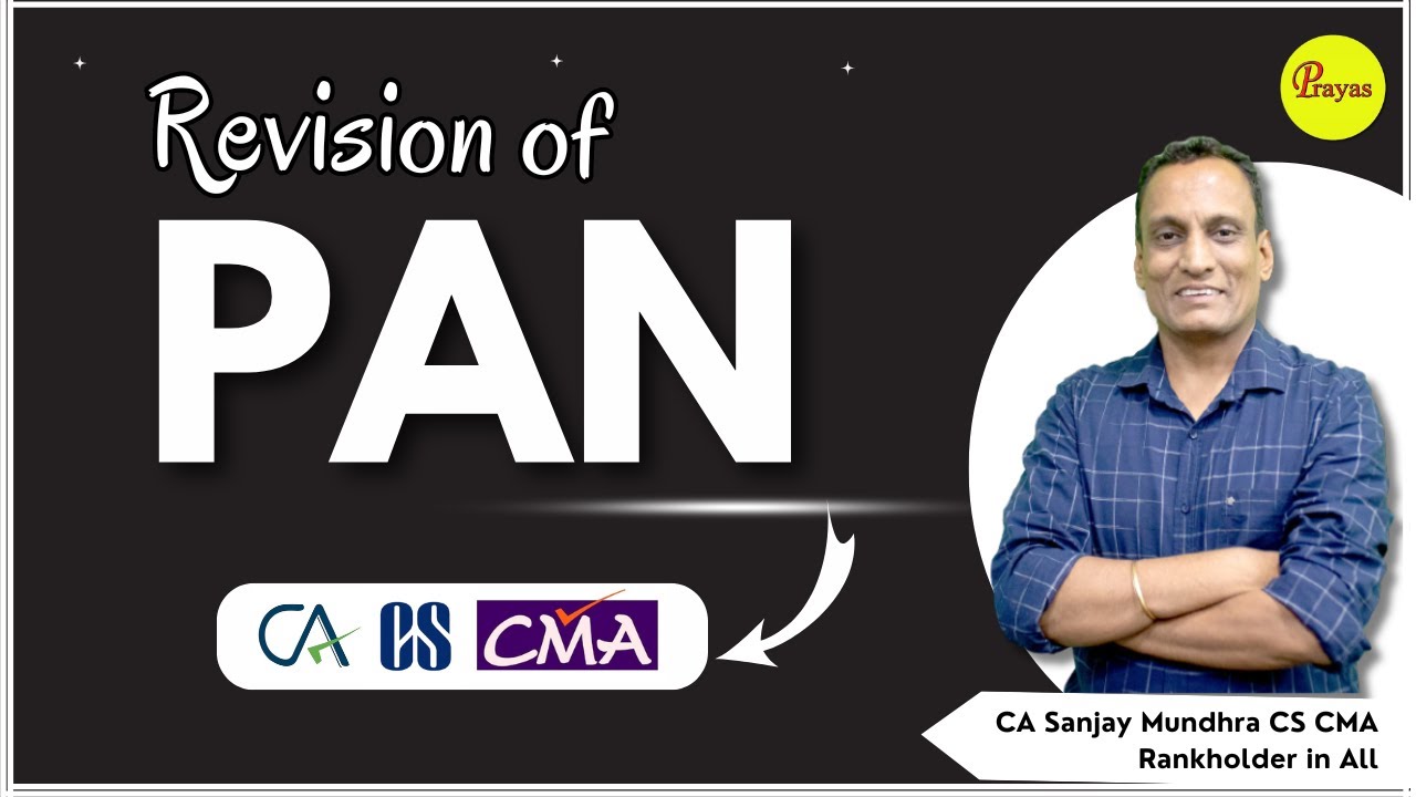 PAN || By CA Sanjay Mundhra CS CMA - YouTube