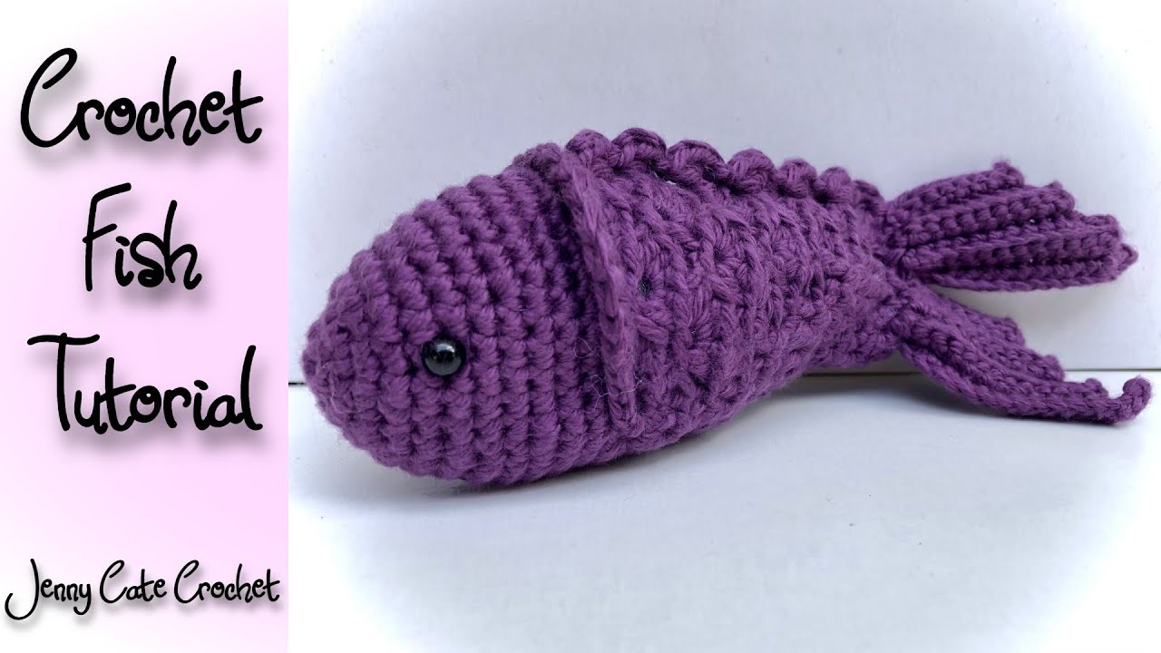 Crochet Fish Tutorial - Head Rounds 6-9 - YouTube