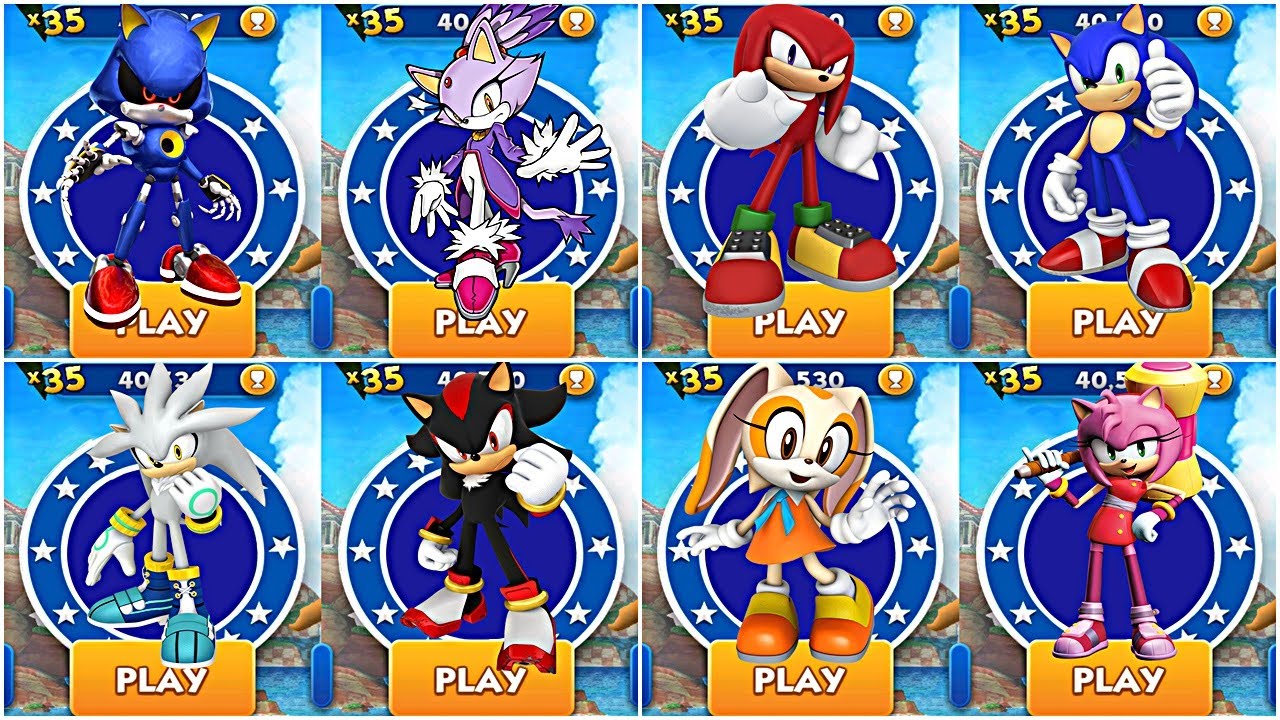 Sonic Dash Sonic Silver - Versus Mode - Sonic Dash All Characters FULL ...