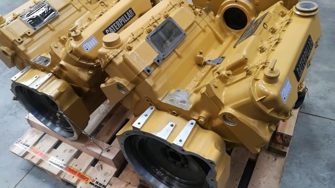 Caterpillar 3208 Long Block twins - YouTube