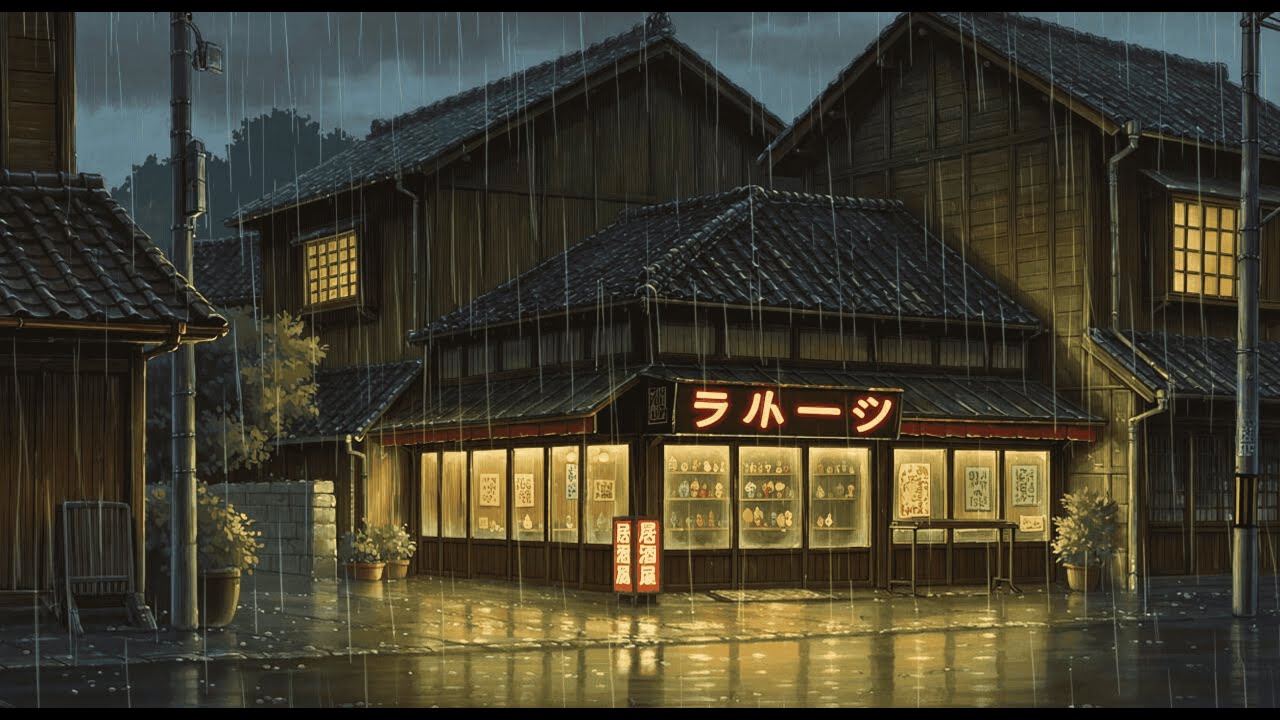 Retro Shinjuku Lantern Night Lofi Beats | Japanese Neon Ambience for Study - YouTube