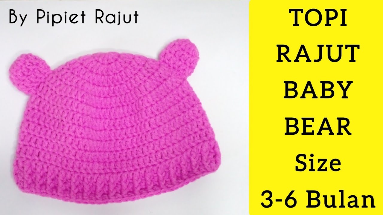 Crochet || Merajut Topi Bayi || Baby Hat Tutorial || Beginner Friendly ...