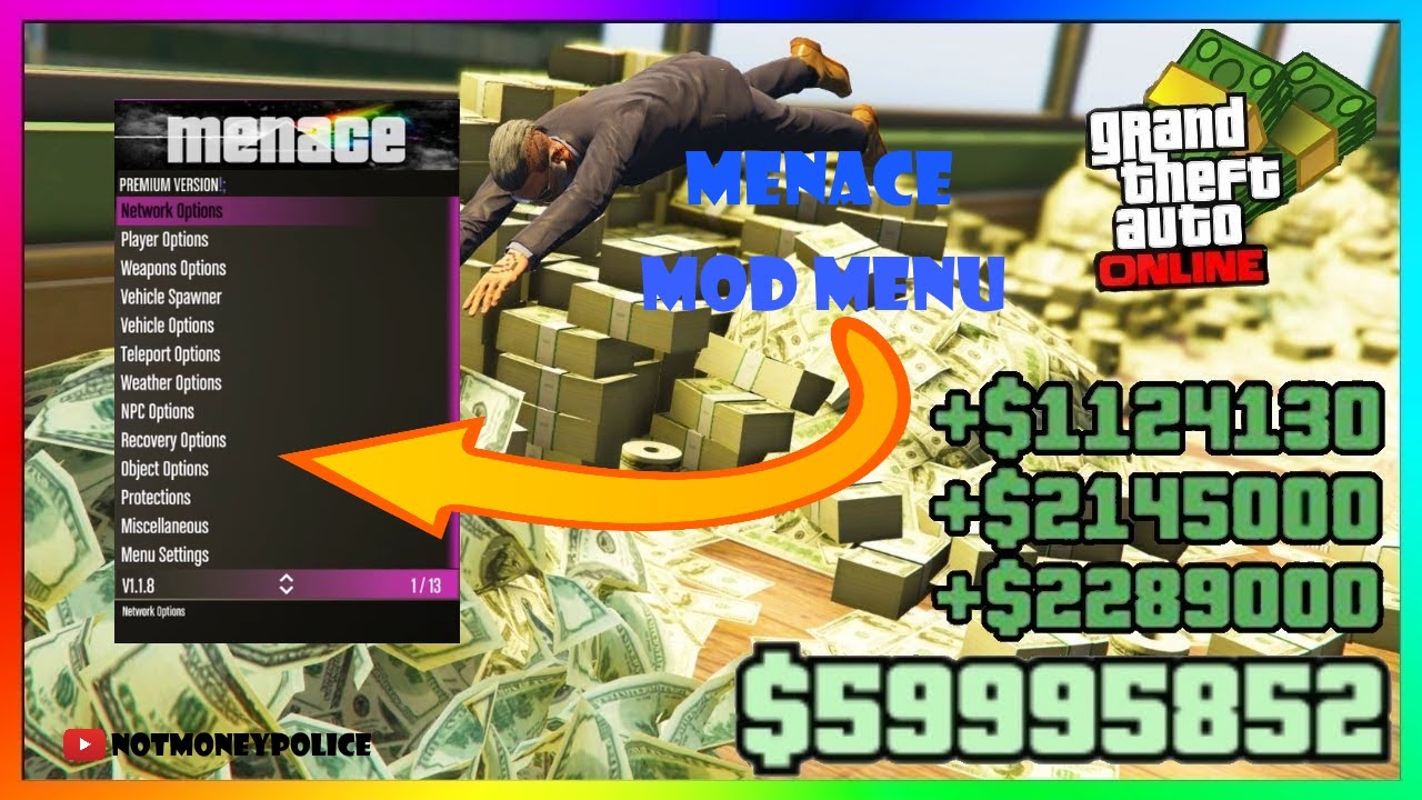 Gta Online 1.52 [PAID] Menace Mod Menu Showcase + Best Recovery Options + Good Protections ...