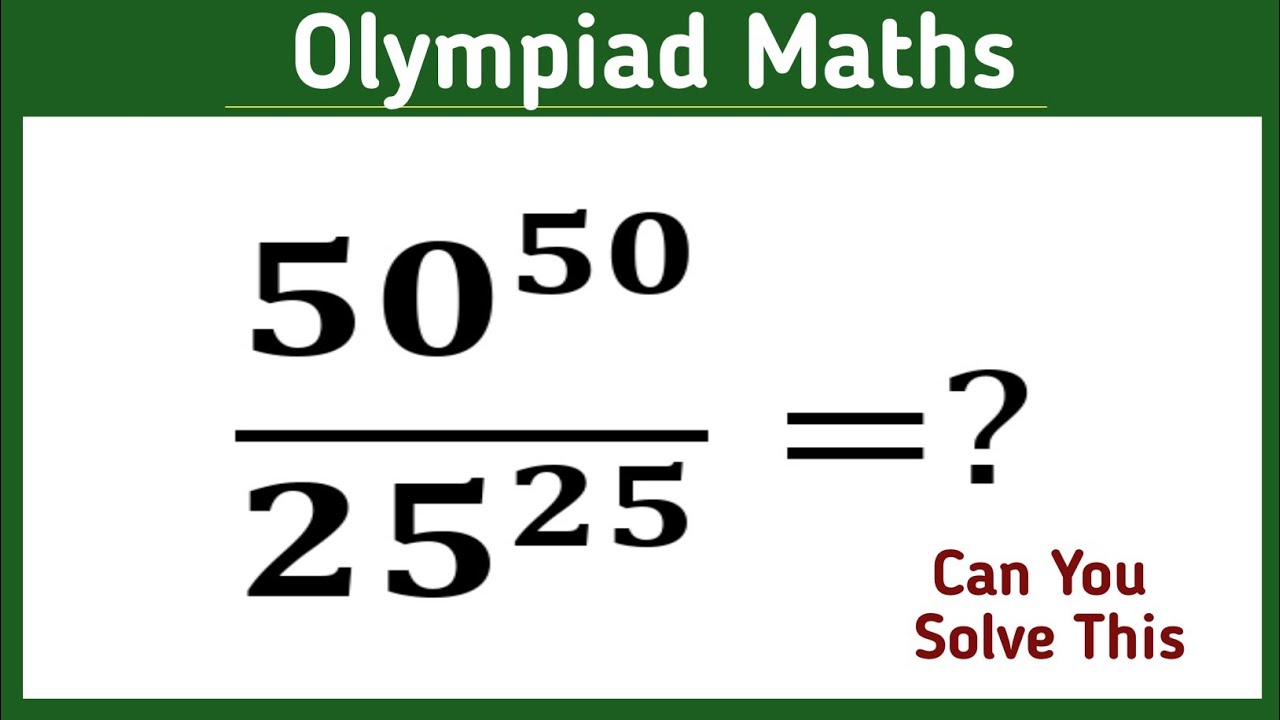 Can you solve this exponent problem || olympiad mathematics|| - YouTube