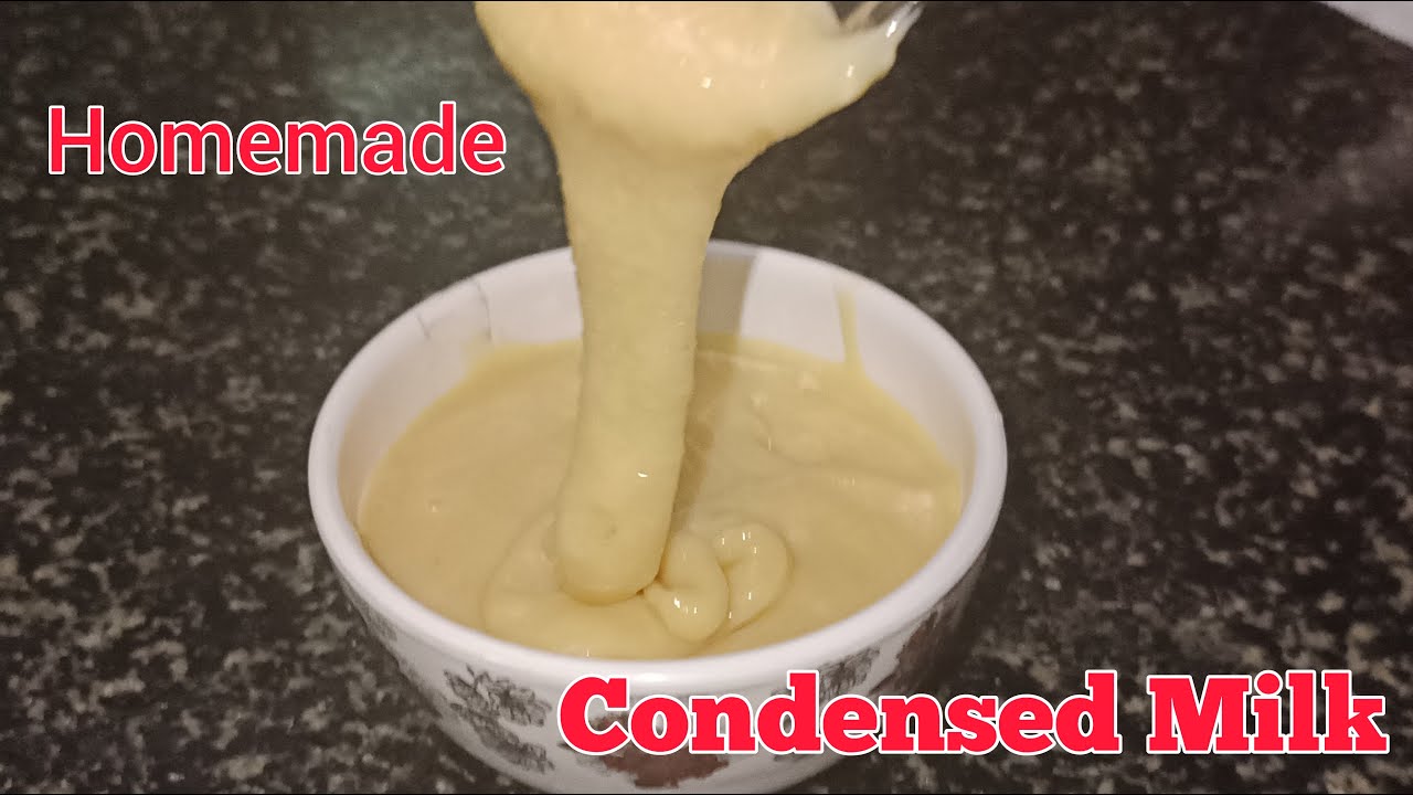 Homemade Condensed Milk Recipe/ Condensed Milk/ Milkmaid Recipe/ How to ...