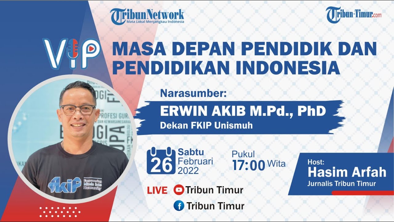 🔴 LIVE TRIBUN VIP Seri #53: Masa Depan Pendidik dan Pendidikan ...