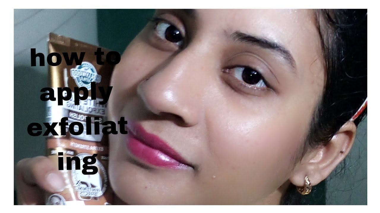 how to apply exfoliating in faces - YouTube