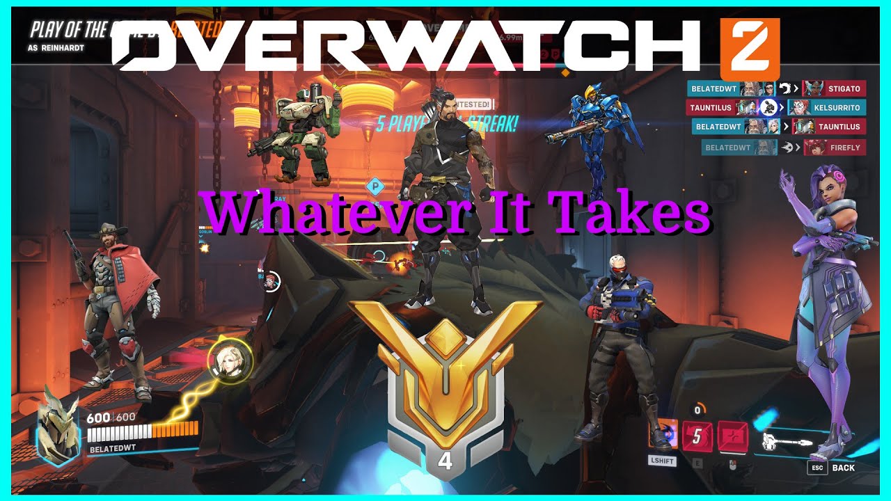 Every Kill On My Masters Run Overwatch 2 Ranked MASTERS RANK - YouTube