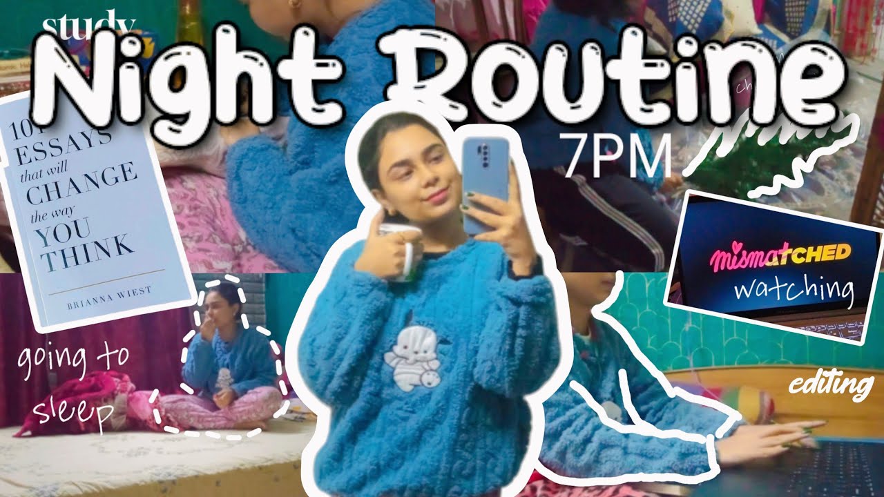 7pm COZY NIGHT ROUTINE 💗🦦🍲 self care, journaling & skincare 🌼⛄🐻 - YouTube