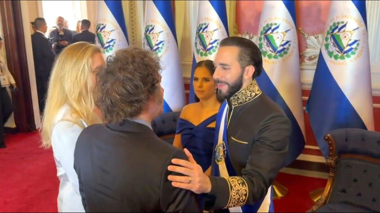 El Salvador: Bukele welcomes Milei to his inauguration ceremony | AFP ...
