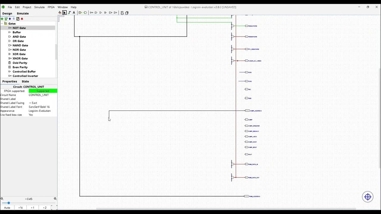 Building a 16-bit CPU ( Part 2 ) [Control Unit ( part 1 ).] Logisim ...