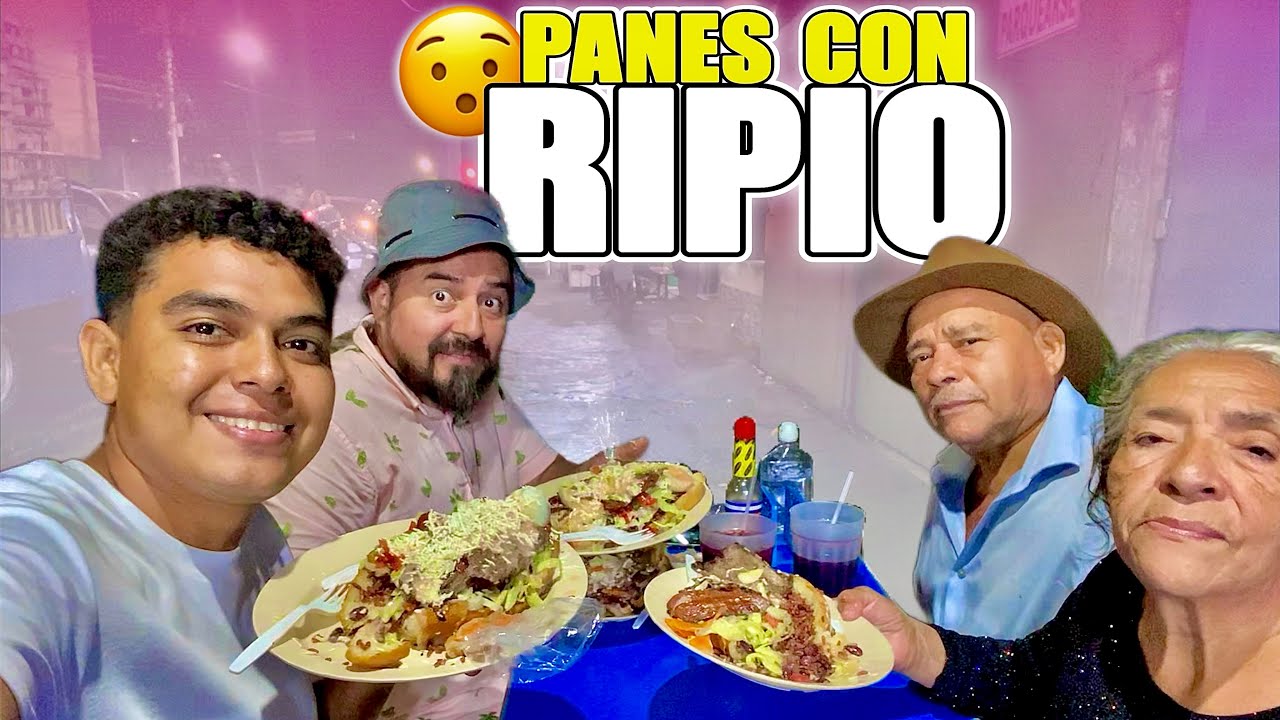 COMIENDO LOS FAMOSOS PANES CON RIPIO de EL SALVADOR | ¿Son ricos como ...