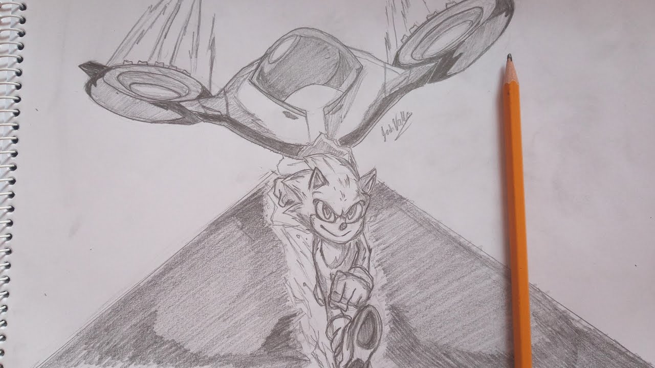 JEZ VALLO SPEED DRAW: Sonic Movie - YouTube