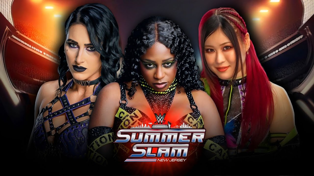 Naomi vs Rhea Ripley vs Iyo Sky World Championship Full Match WWE ...