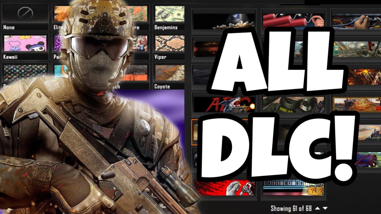 How To Install ALL Call Of Duty Black Ops 2 Camo,Calling cards DLC FOR ...