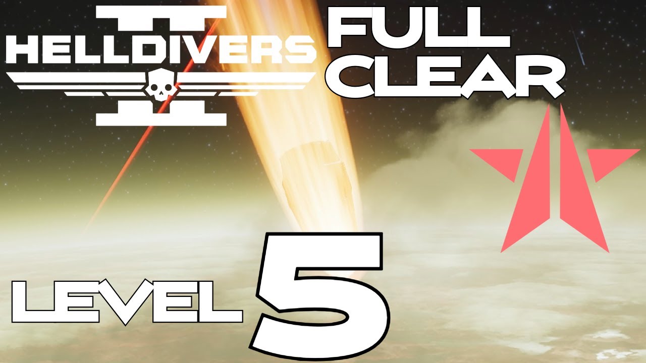 Helldivers 2, Bots Level 5 Full Clear No Deaths - YouTube
