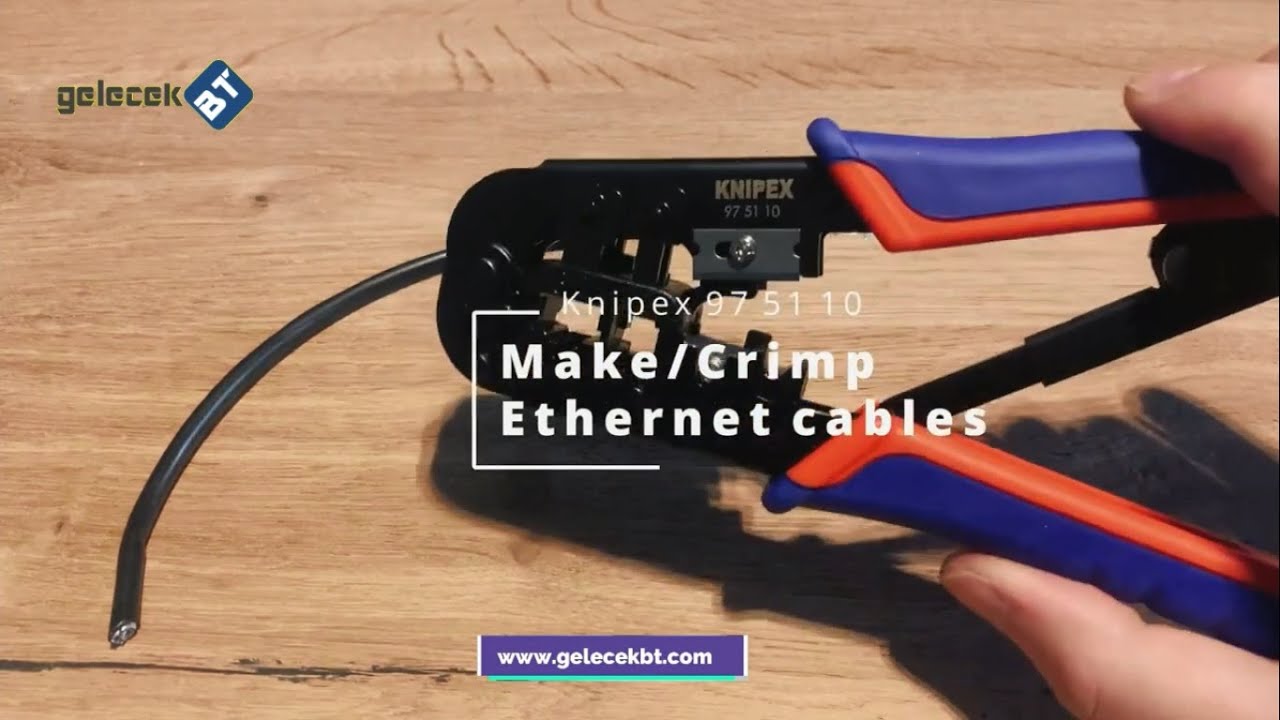 Knipex 97 51 10 RJ45 Konnektör Hazırlama ve Sıkma Aleti - YouTube