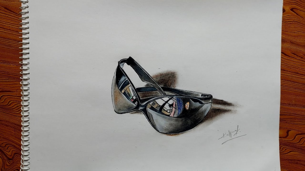 How to Draw Realistic Goggles - YouTube