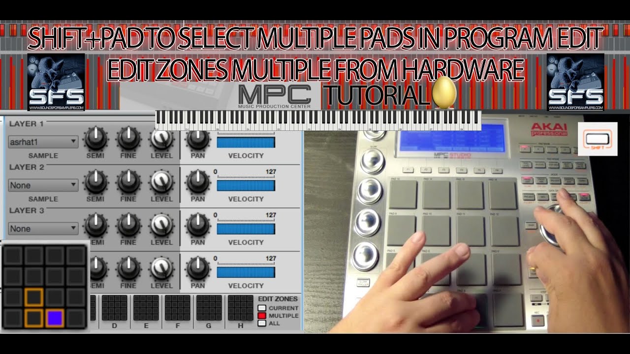 MPC Software Multiple Pad group tutorial (OS 1.6 Easter egg) - YouTube