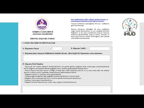 Anayasa Mahkemesine başvuru nasıl yapılır? AYM'ye bireysel başvuru videosu.