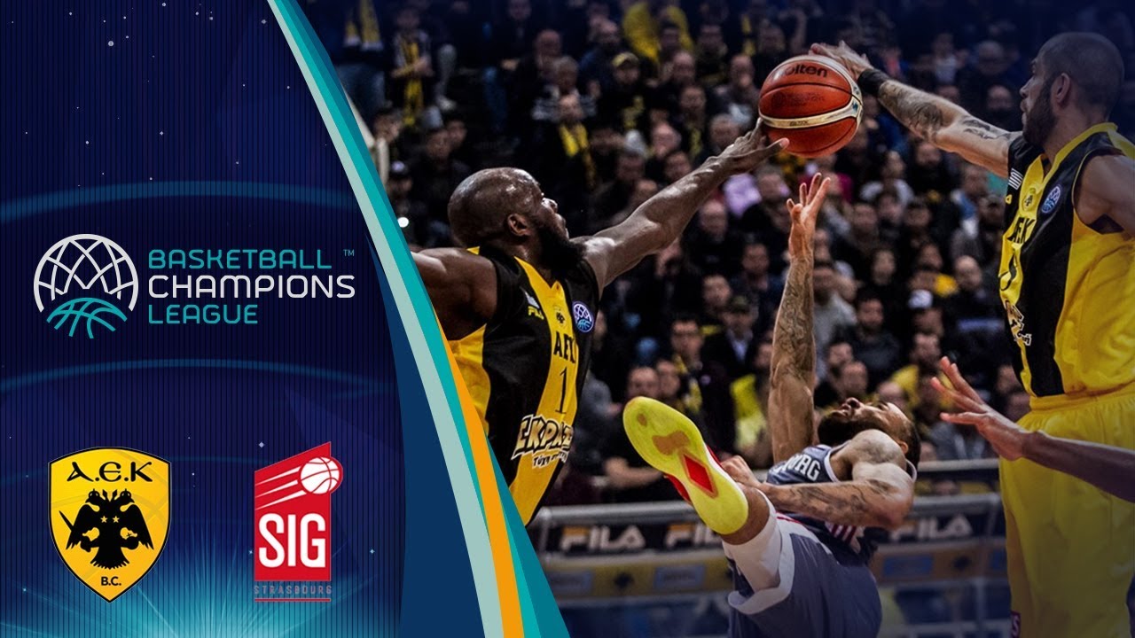 AEK v SIG Strasbourg - Highlights - Basketball Champions League - YouTube