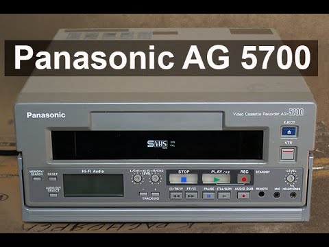 Panasonic AG 5700 проверка воспроизведение - YouTube