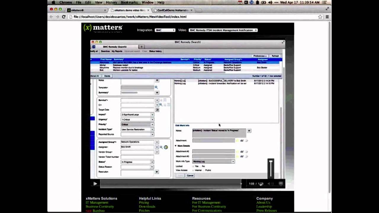 xMatters Alerting & Notification for BMC Remedy Webinar, PART 3 - YouTube